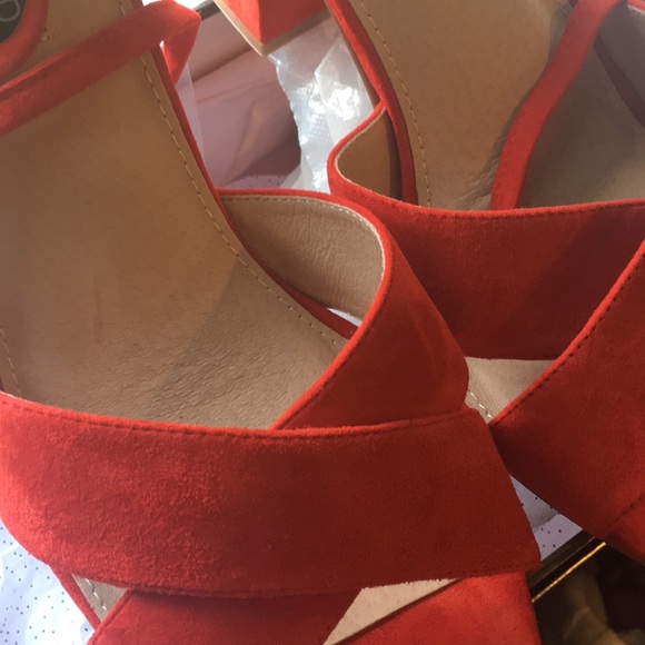 torrid | Shoes | Red Suede Block Heels | Poshmark